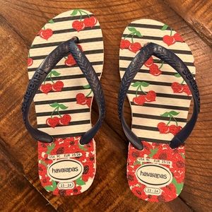 Havaianas | Shoes | Havaianas Girls Cherry Flip Flop | Poshmark
